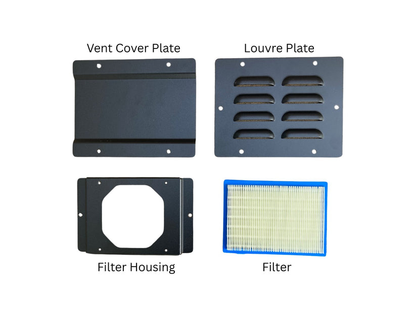 V2 Front Mount Canopy Air Vent with Filter & 12V Fan – Rogue Canopies